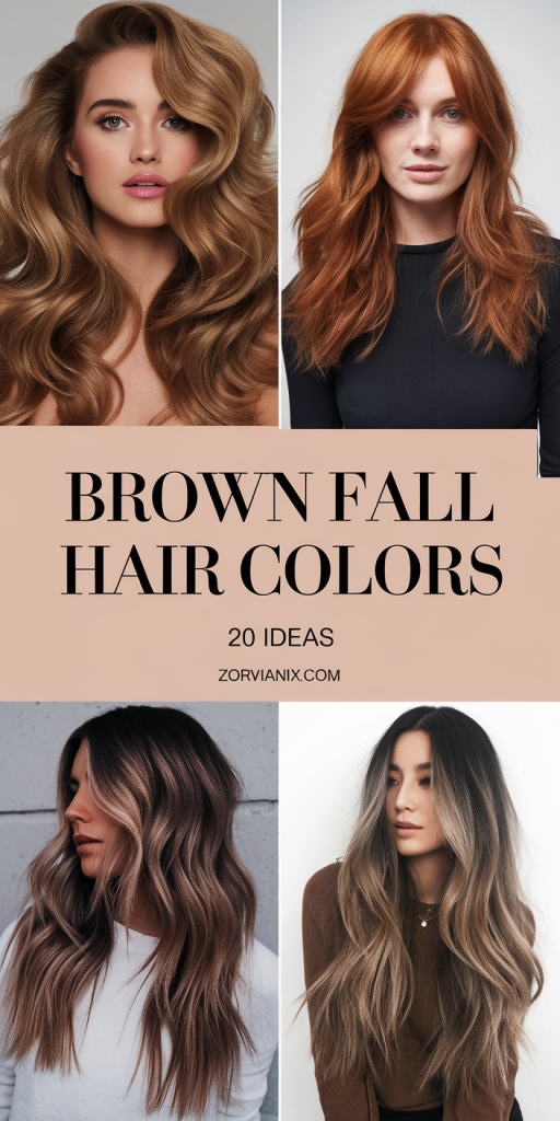 20 Ideas for Stunning Brown Fall Hair Colors: Chocolates, Highlights & More