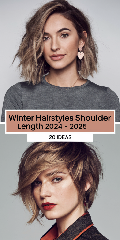 20 Winter Hairstyles Shoulder Length 2024 - 2025: Bob, Curly, and ...