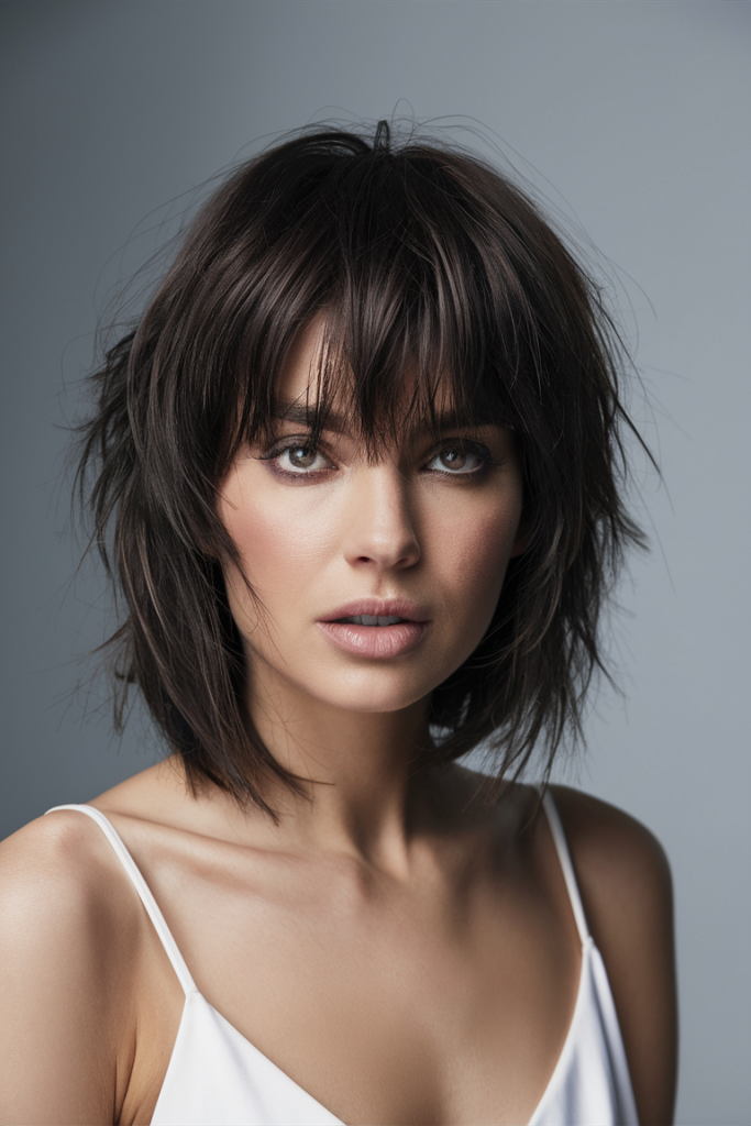 22 Ideas for Medium Shaggy Hairstyles 2025: Choppy Layers, Curtain ...