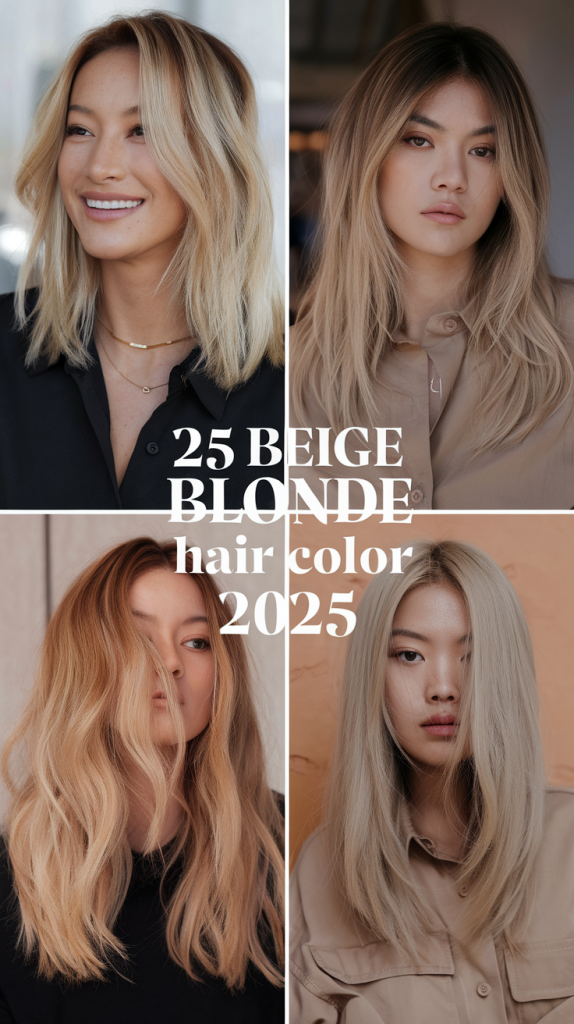 25 Beige Blonde Hair Color Ideas 2025: From Light to Dark, Ash to Rose Gold