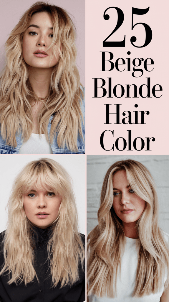 25 Beige Blonde Hair Color Ideas 2025: From Light to Dark, Ash to Rose Gold