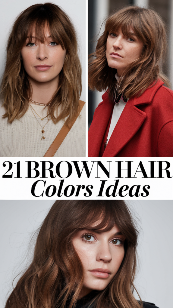 21 Brown Hair Colors Ideas 2025: Dark, Light, Cool Tones, Brunettes ...