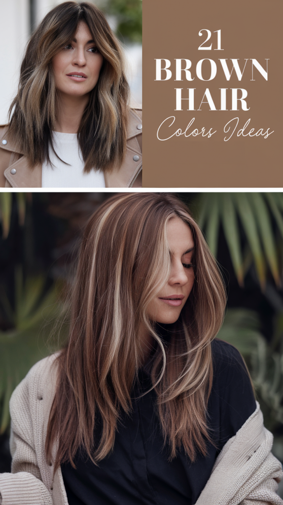 21 Brown Hair Colors Ideas 2025: Dark, Light, Cool Tones, Brunettes ...