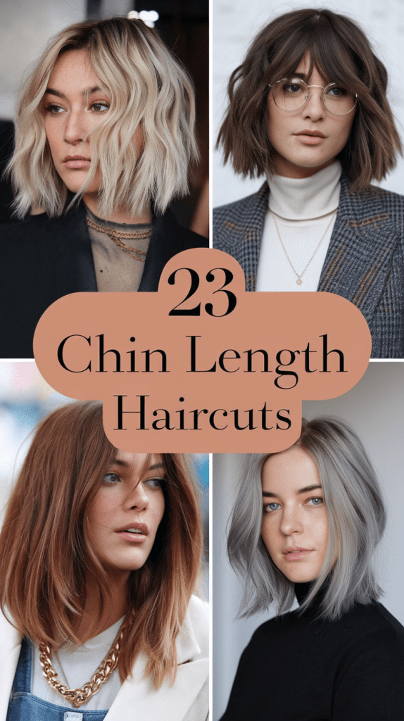 Chin Length Haircuts 2025: 23 Trendy Ideas for Fine, Thick, Curly ...