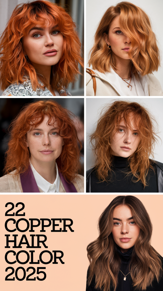 Copper Hair Color 2025: 22 Stunning Ideas for Natural, Ginger, and ...