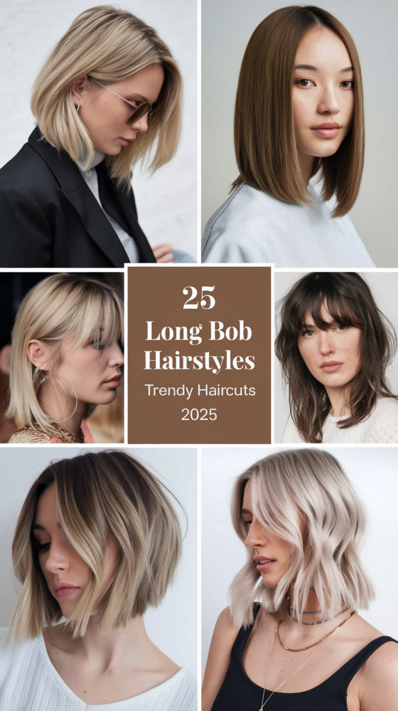 25 Long Bob Hairstyles - Trendy Haircuts 2025 | Layers, Bangs, and ...