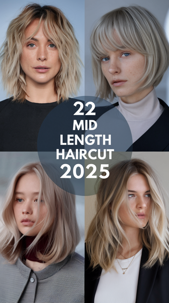 Mid Length Haircut 2025 – 22 Trendy Ideas for Thick, Fine, and Wavy ...