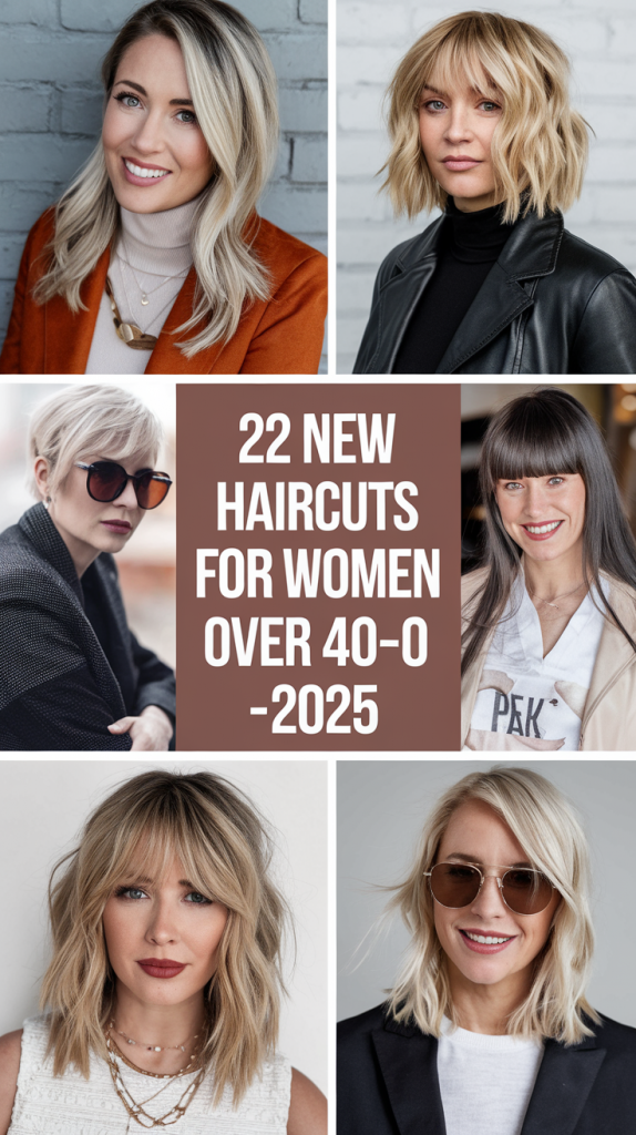 New Haircuts for Women Over 40 - 2025: 22 Stylish Ideas for Short ...