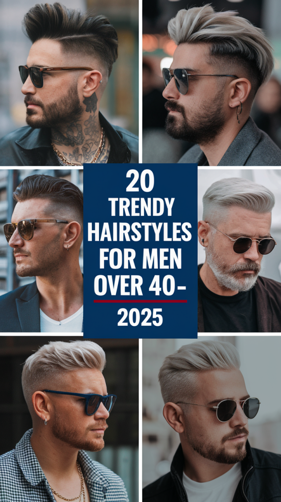 Trendy Hairstyles for Men Over 40 - 2025: 20 Ideas for Short, Long, Wavy, and Curly Haircuts