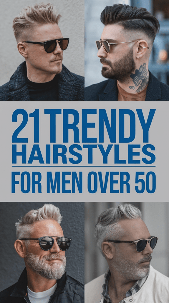 21 Trendy Hairstyles for Men Over 50 - 2025 | Best Short, Long, Grey ...