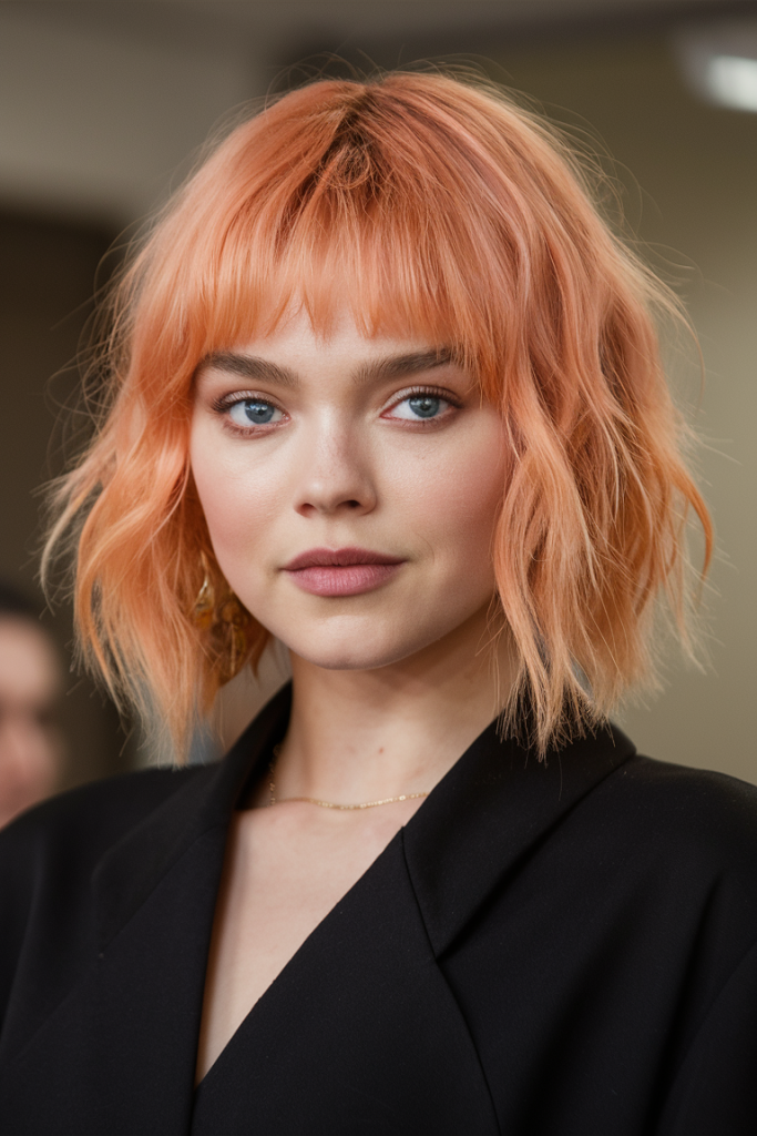 Peach Hair Color 2025: 23 Stunning Ideas from Rose Gold to Coral Pastel ...
