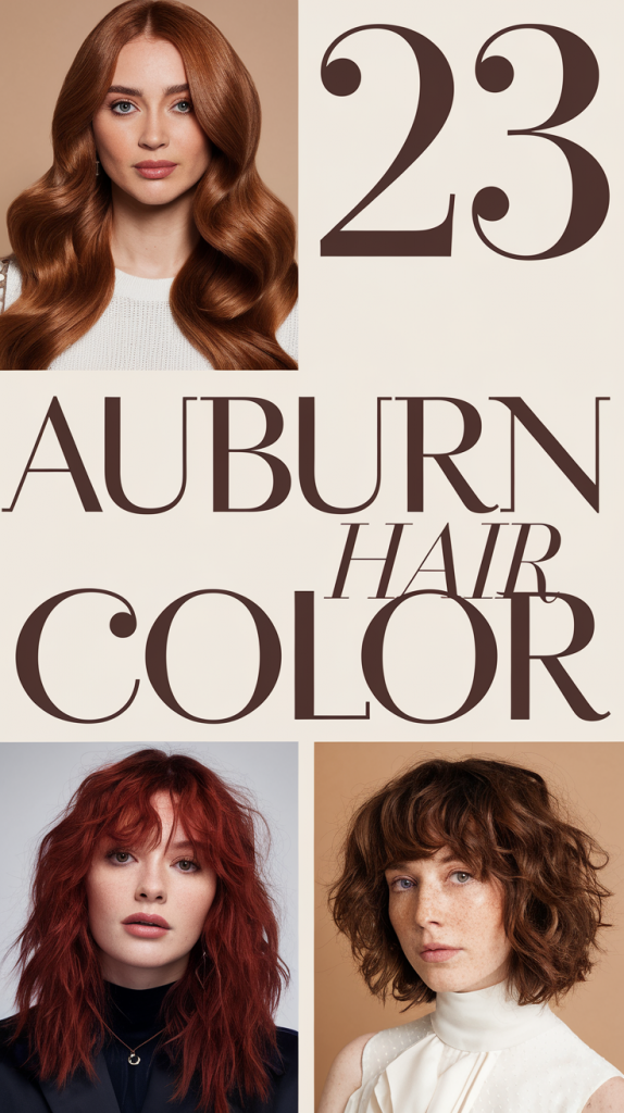 Auburn Hair Color - 2025: 23 Trendy Ideas for Short, Dark, and Copper ...