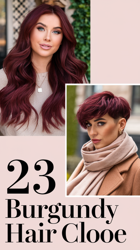 Burgundy Hair Color 2025: 23 Cool Ideas in Dark Red, Wine, Plum, and ...