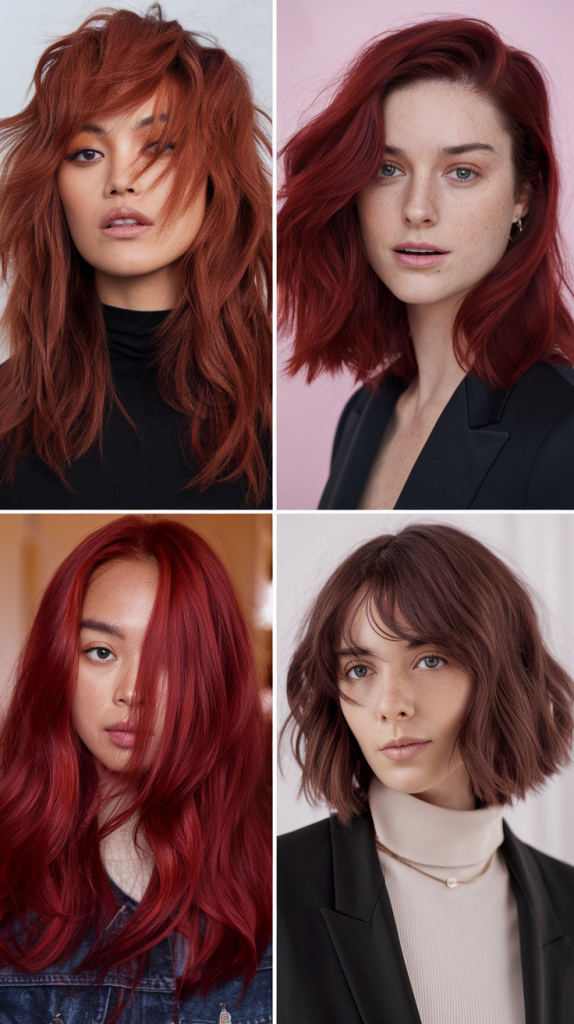 Top 20 Wine Red Hair Color Ideas 2025: Bold, Dark, and Fun Styles for ...
