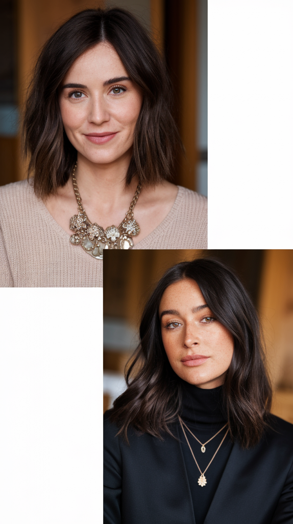 20 Unique Dark Hair Color Ideas for Spring 2025: Balayage, Highlights ...