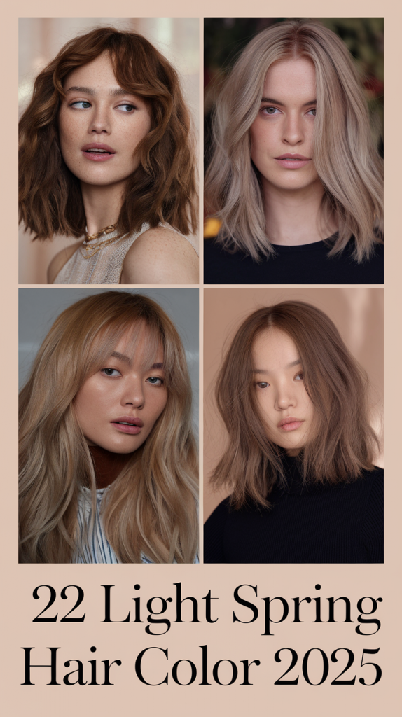 22 Best Light Spring Hair Color 2025 Ideas – Blonde, Brunette, Balayage ...