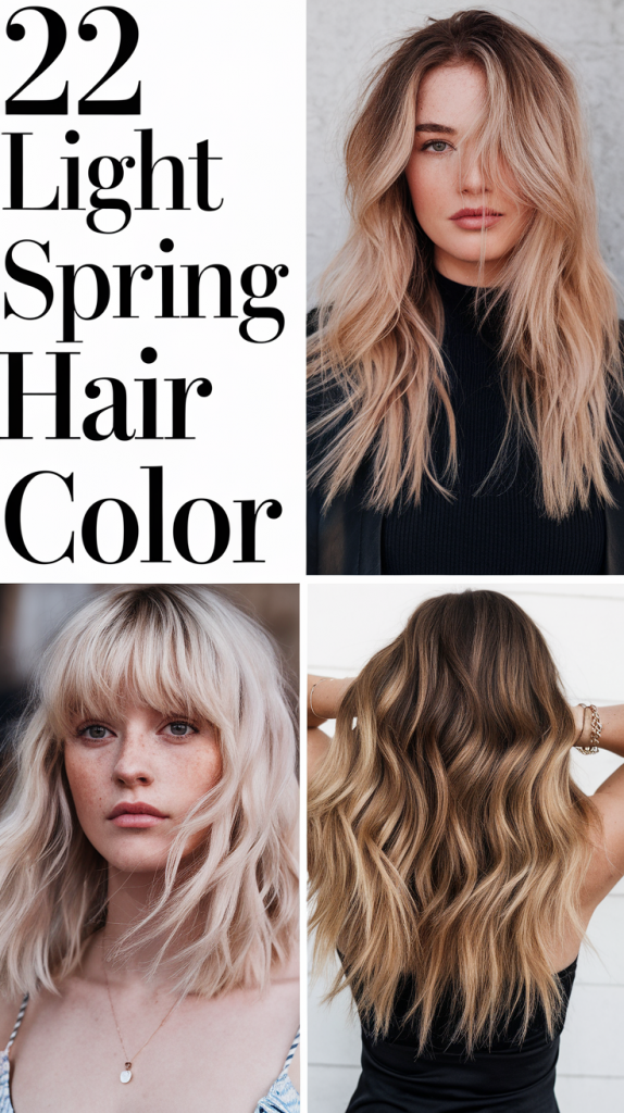 22 Best Light Spring Hair Color 2025 Ideas – Blonde, Brunette, Balayage ...