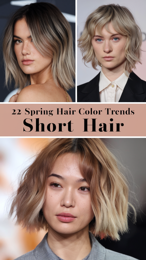 Spring Hair Color Trends for Short Hair 2025 - 20 Best Ideas for Women