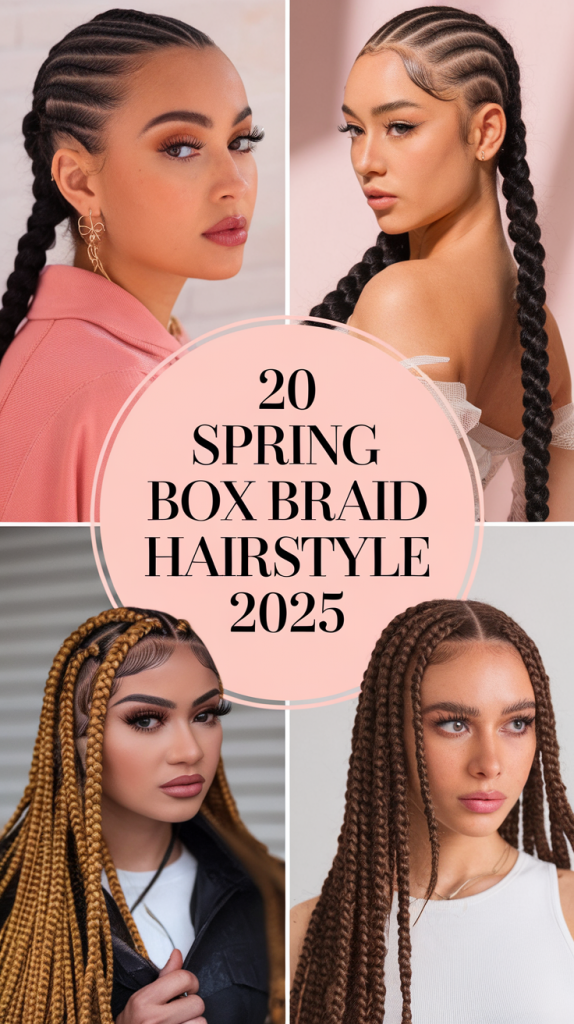 20 Stunning Spring Box Braid Hairstyle 2025 Ideas – Boho Goddess ...