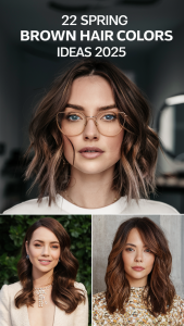 22 Spring Brown Hair Colors Ideas 2025 – Caramel Honey Balayage, Subtle ...