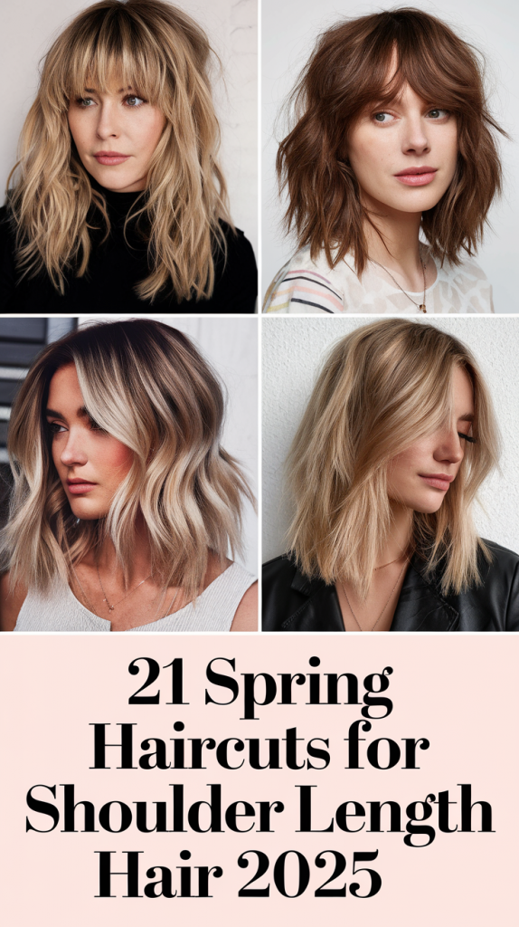 Spring Haircuts for Shoulder Length Hair 2025 – 21 Ideas for Wavy ...