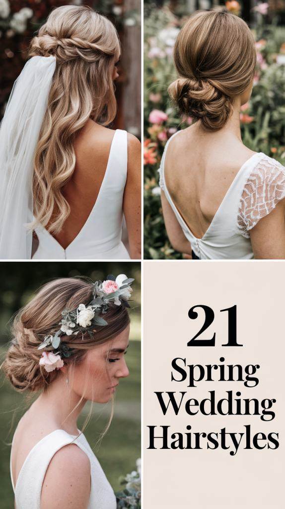 21 Spring Wedding Hairstyles 2025 Ideas for Bride, Bridesmaid, Guest ...