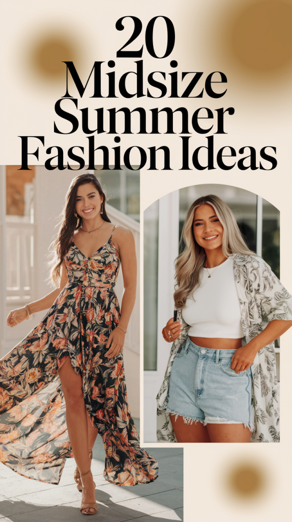 20 Midsize Summer Fashion Ideas 2025 – Casual, Beach, Skirts ...