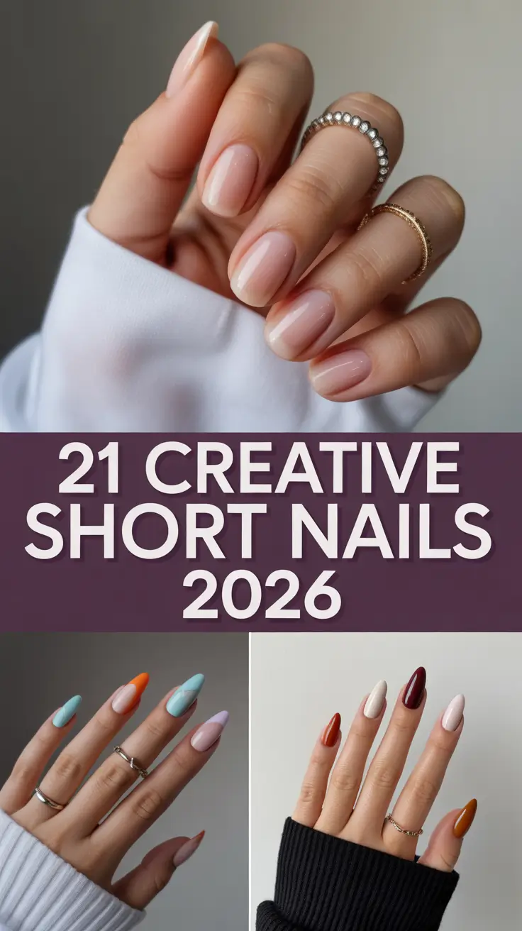 Creative Short Nails 2026 – Trendy & Aesthetic Nail Designs